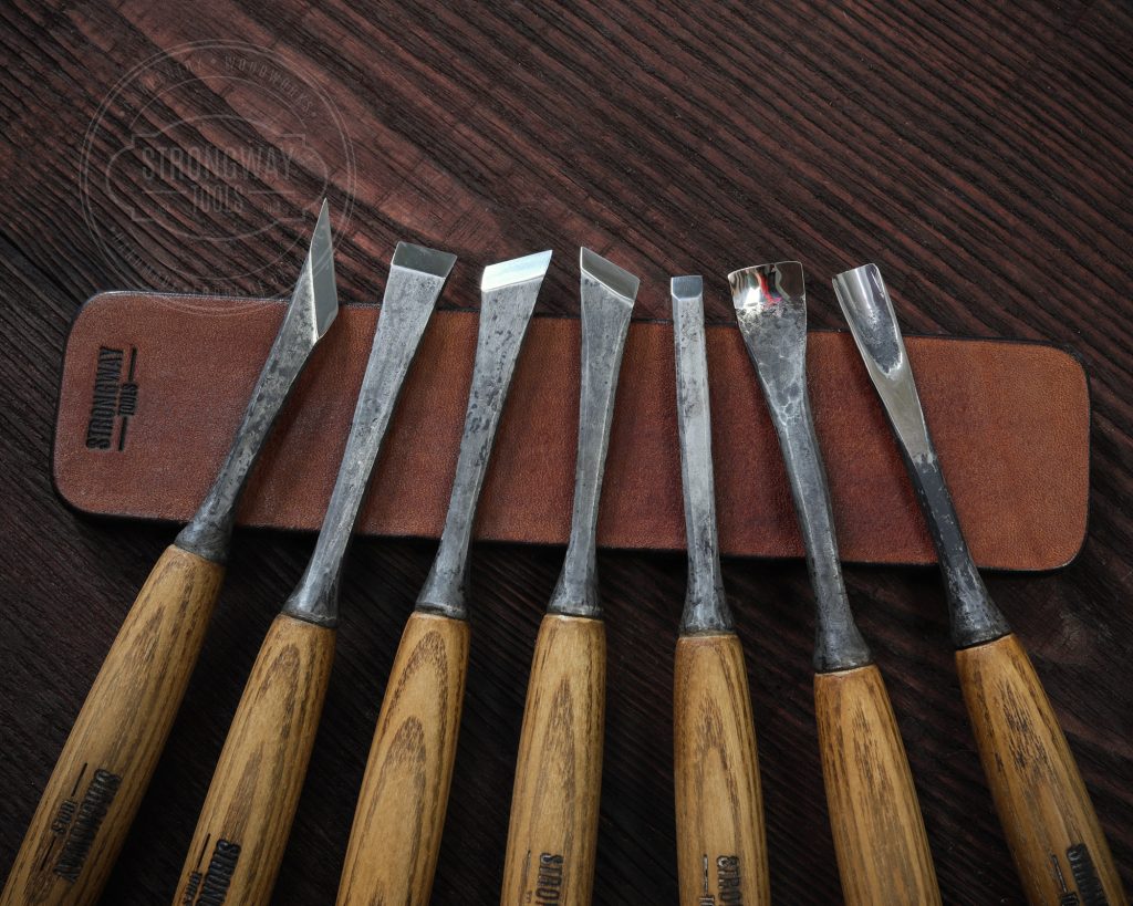 Set carving knives with bag