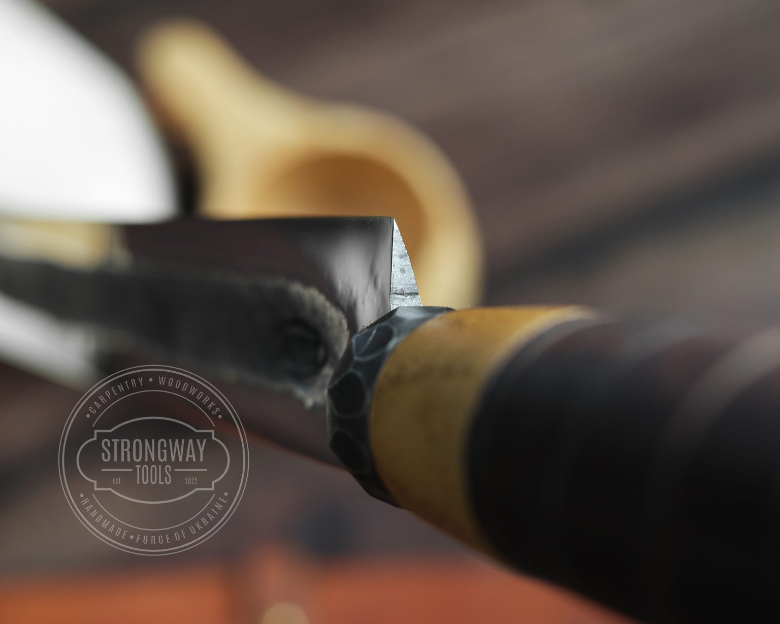 Stock Knife with wooden handle