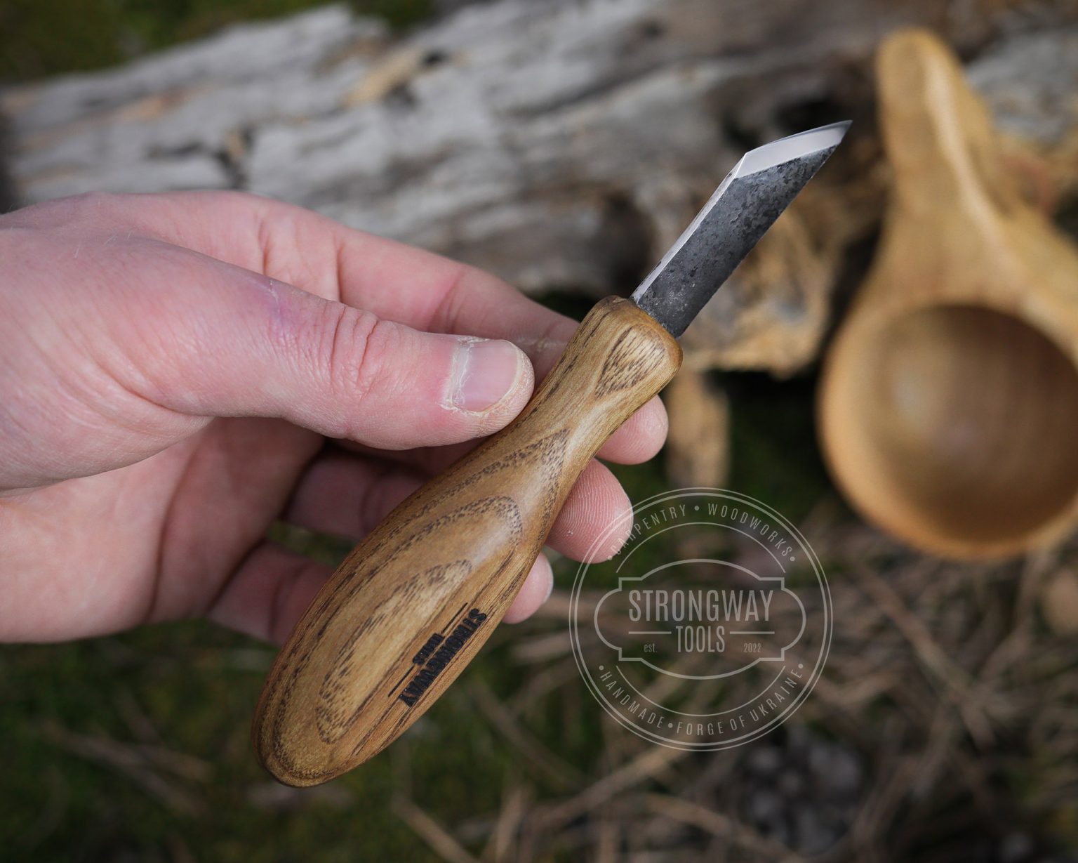 Angular carving Knife №1