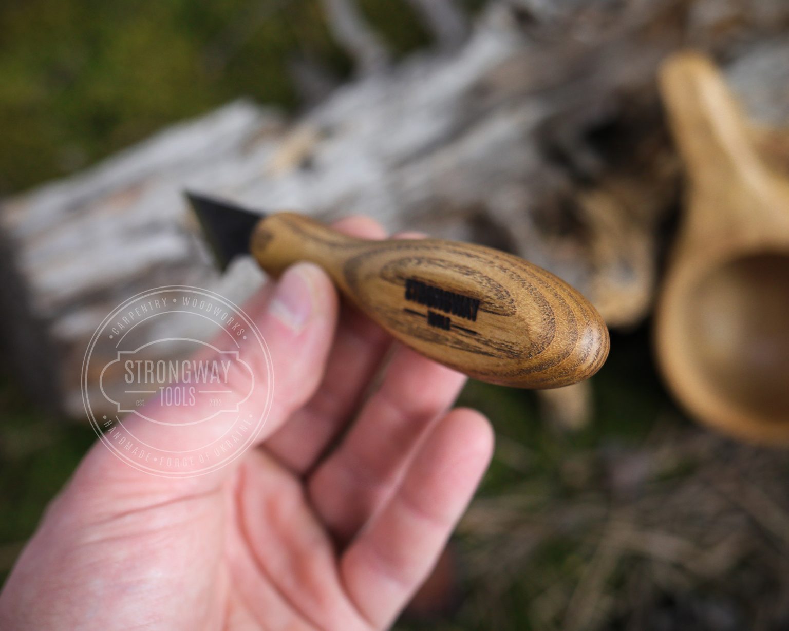 Angular carving Knife №2