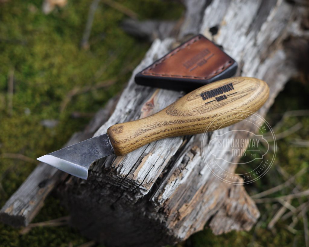 Angular carving Knife №2