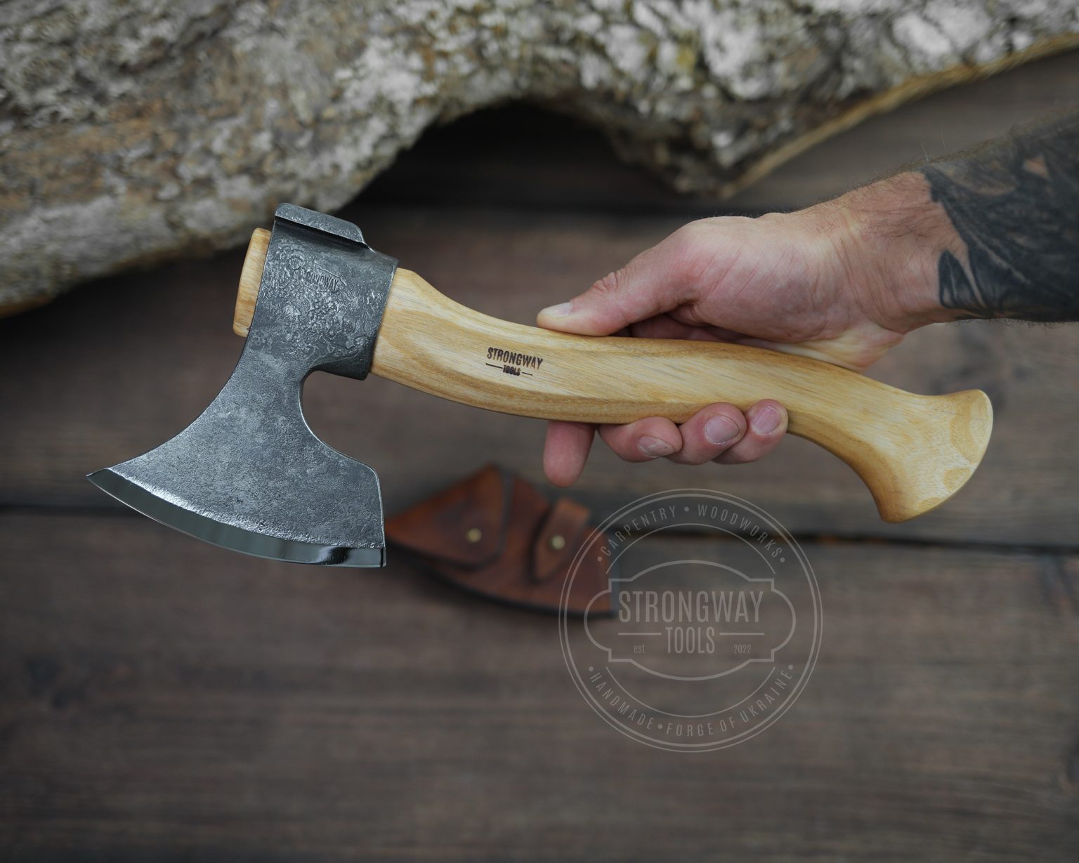 Small Finnish Carving Axe with Octogonal Handle