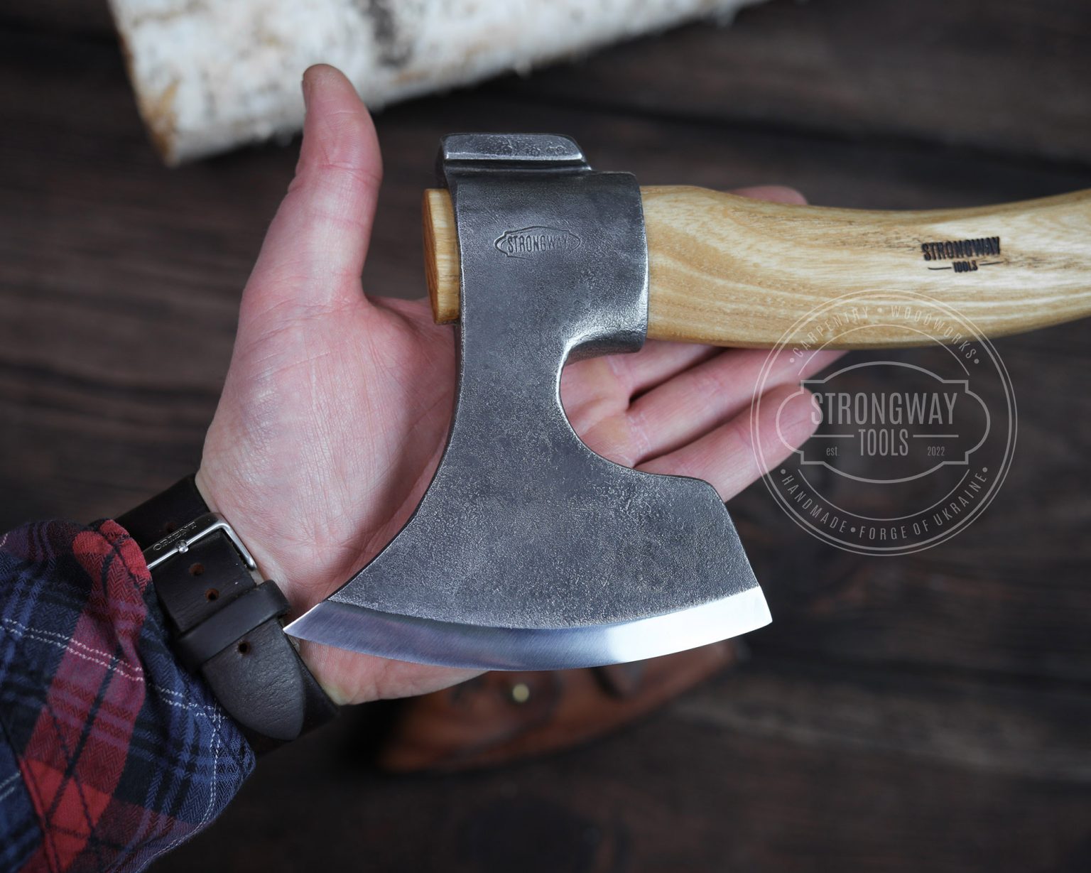 Small Finnish Carving Axe with Octogonal Handle > STRONGWAY TOOLS, L.L.C.