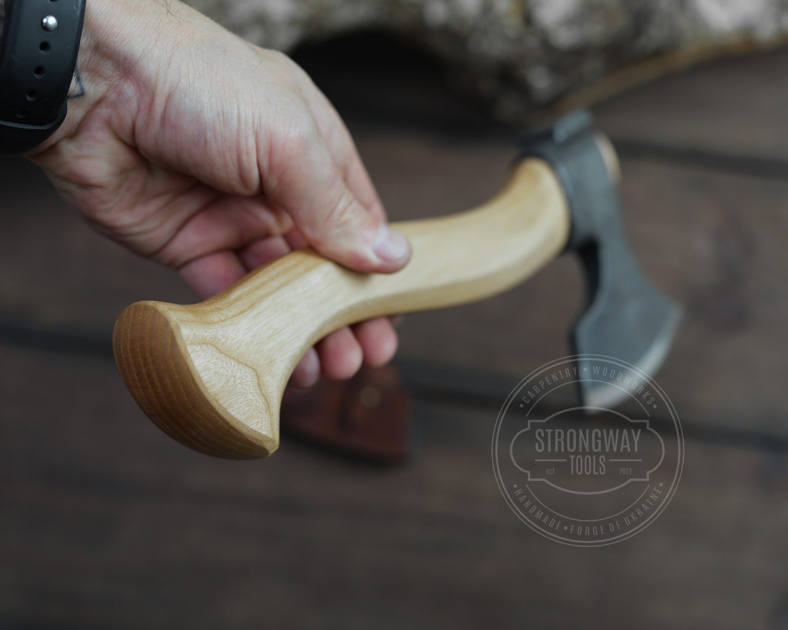 Small Finnish Carving Axe with Octogonal Handle