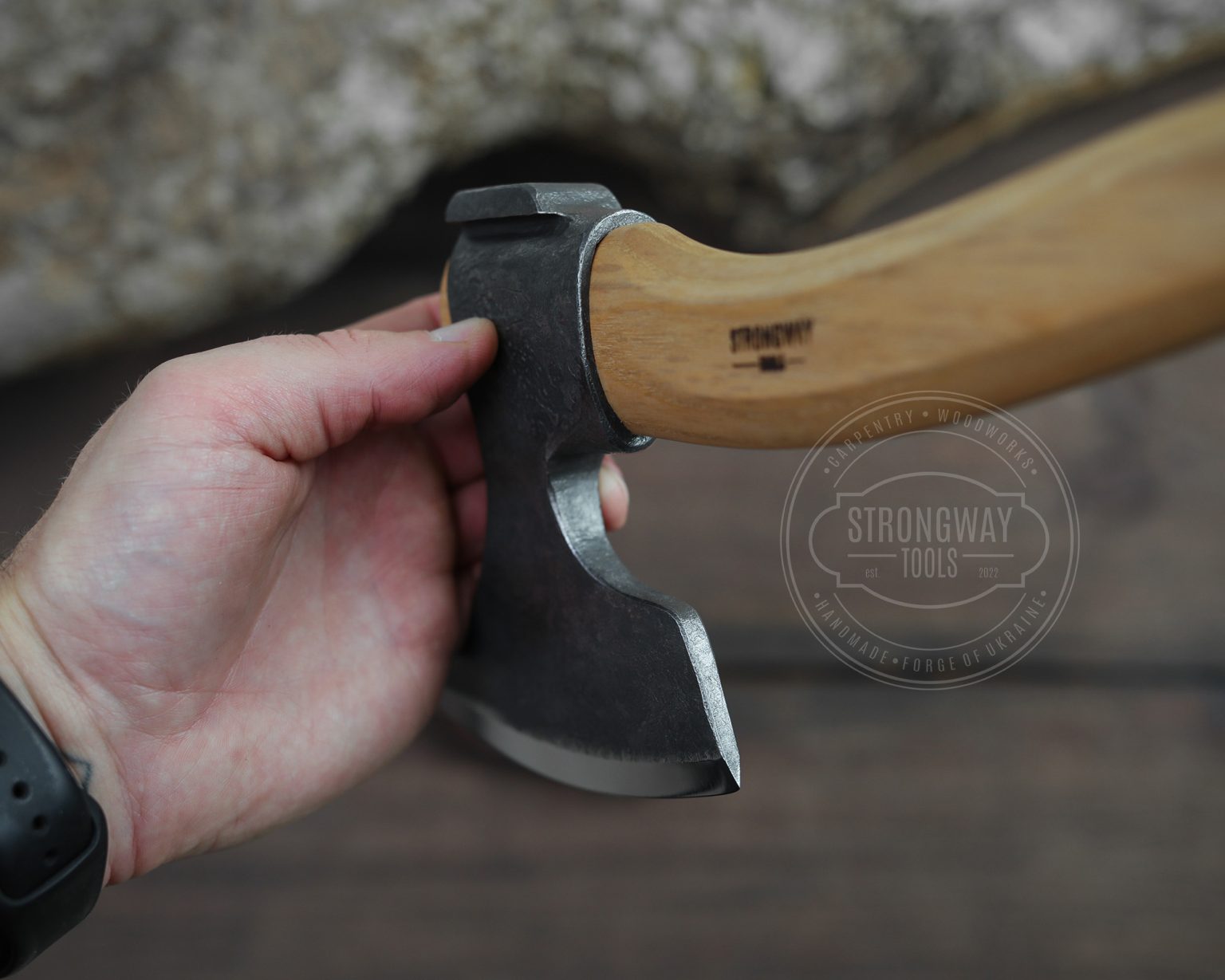Small Finnish Carving Axe with Octogonal Handle