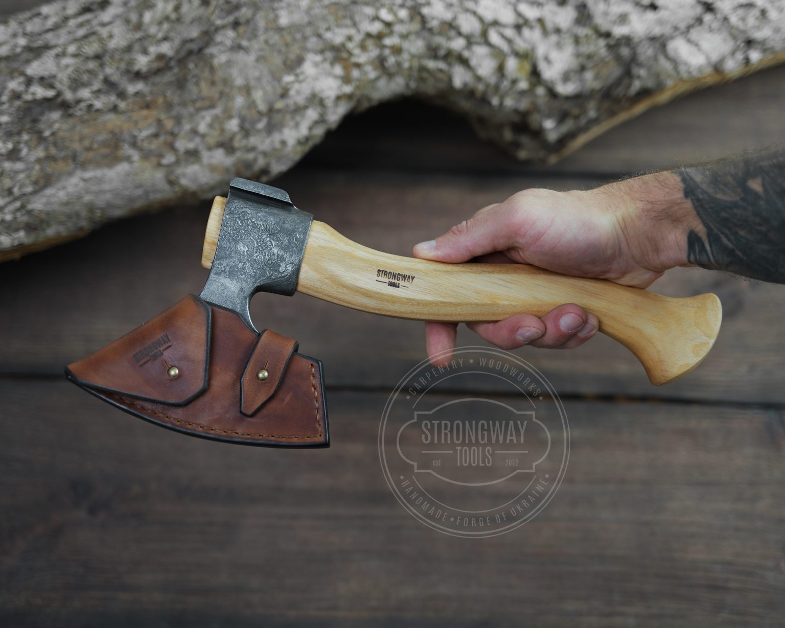 Small Finnish Carving Axe with Octogonal Handle