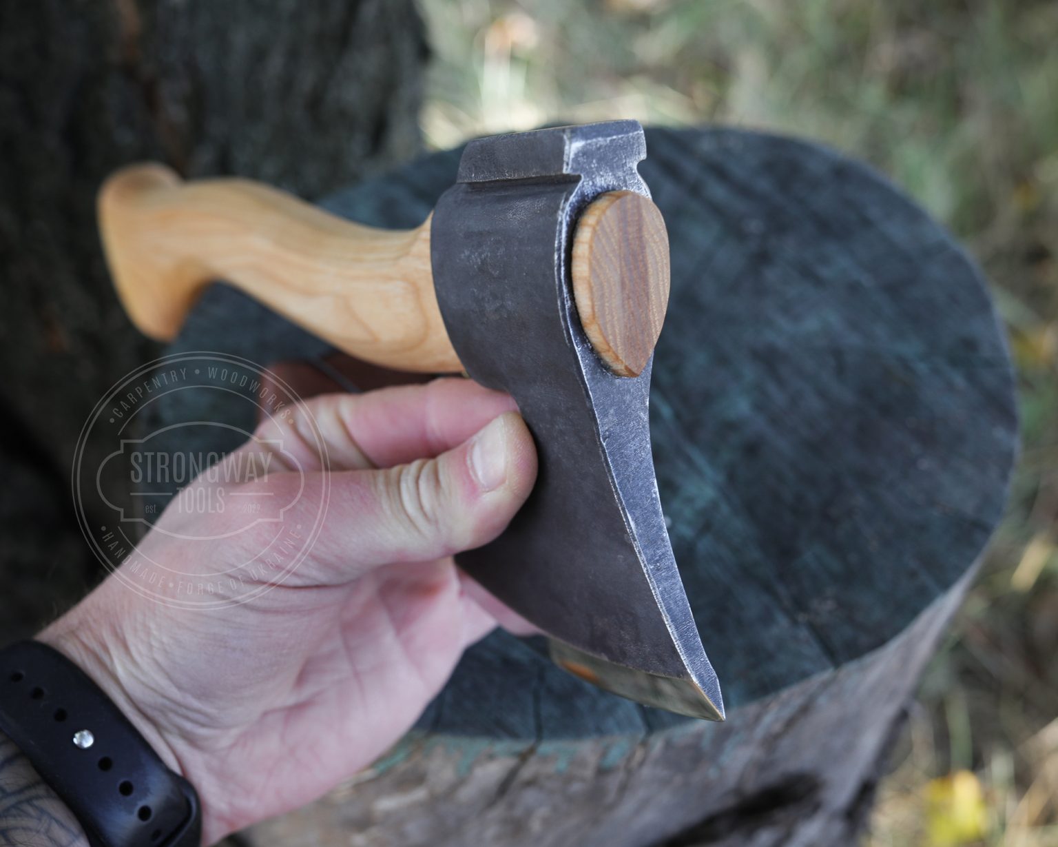 Small Finnish Carving Axe with octagonal handle