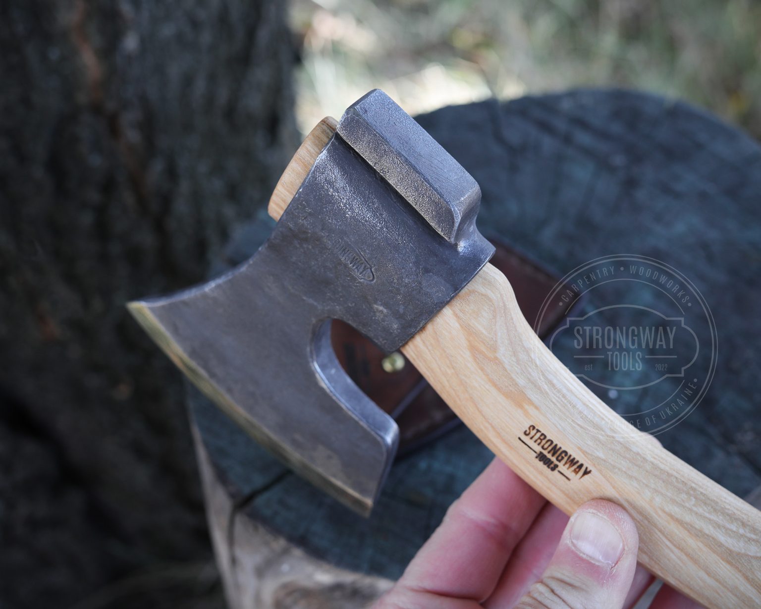 Small Finnish Carving Axe with octagonal handle