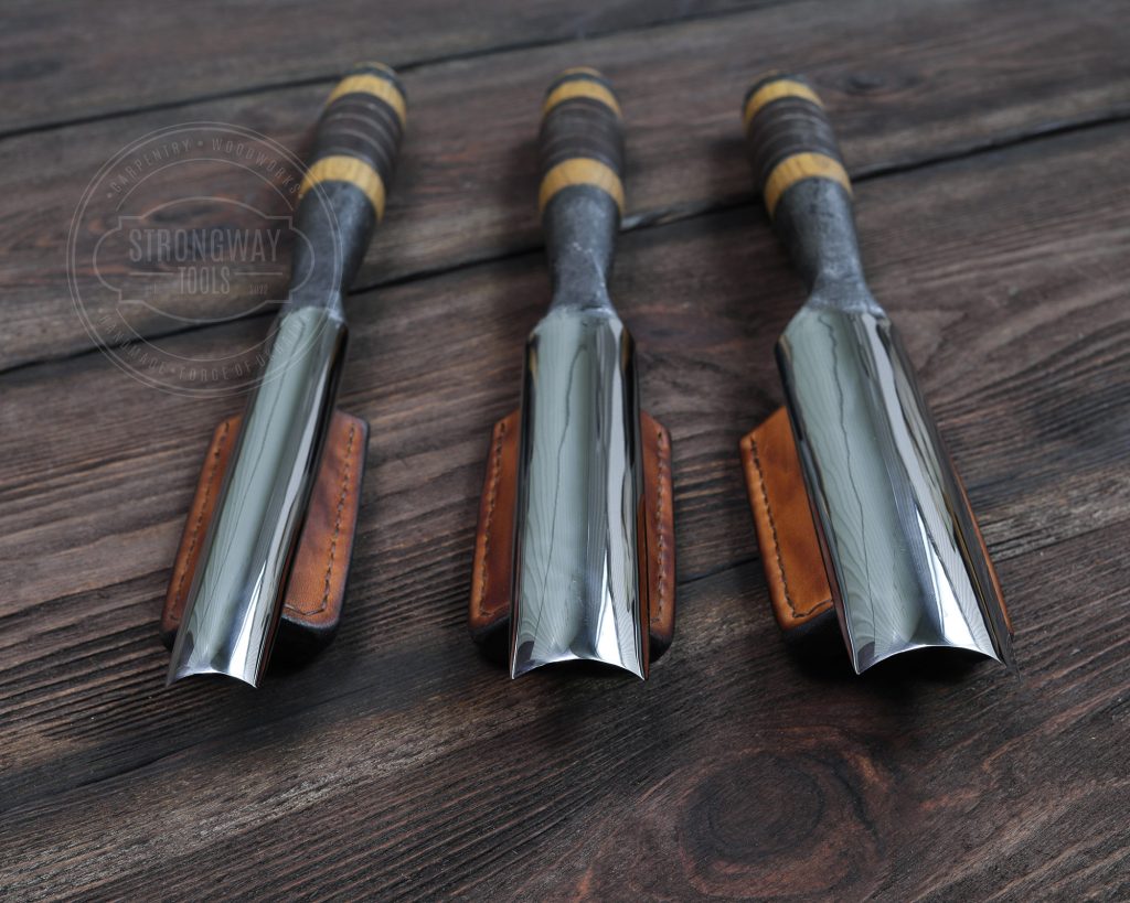 Set of Rounded Timber chisel