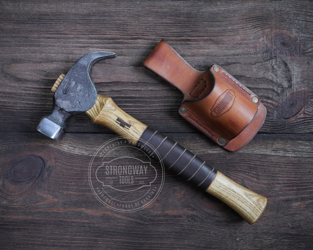 Hammer with nail puller in case