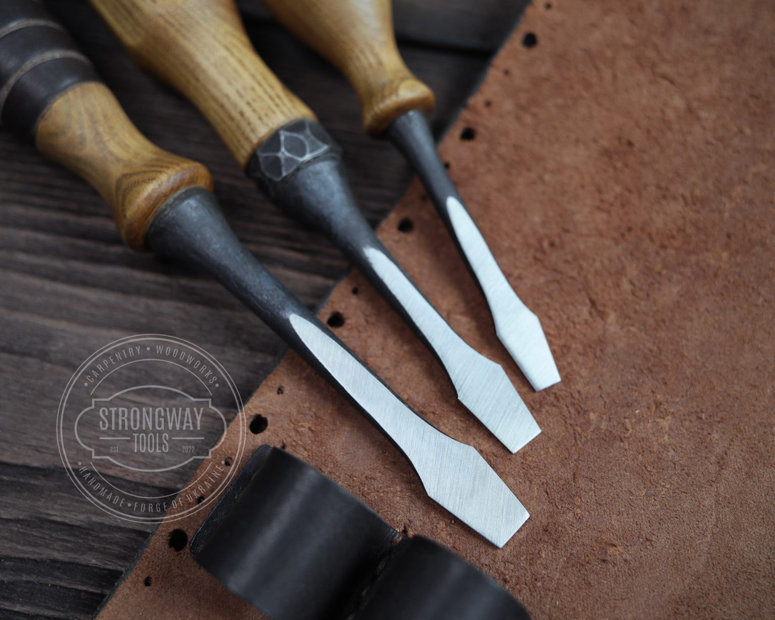 Set of three screwdriver