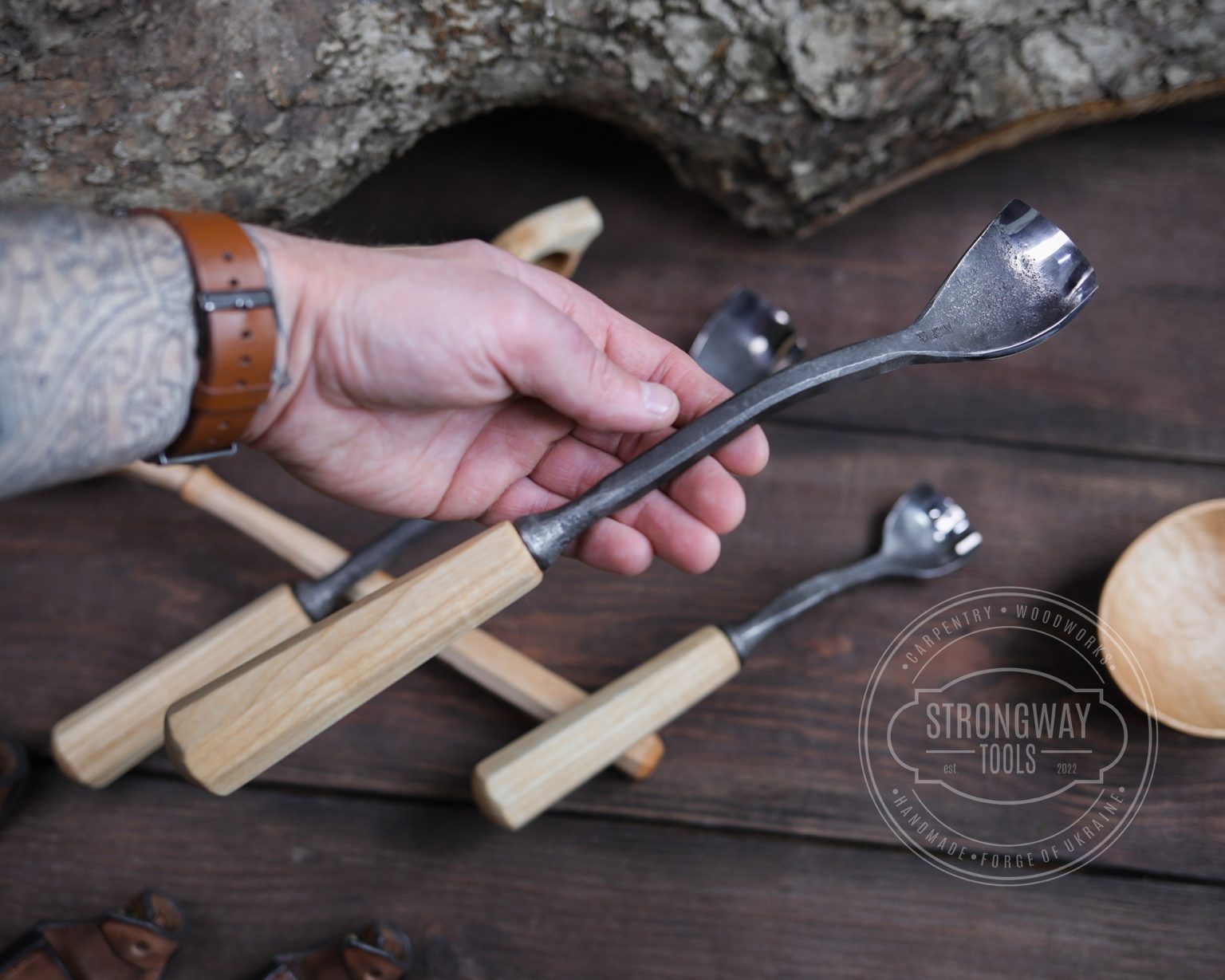 Set Bent GOUGES Cranked Neck