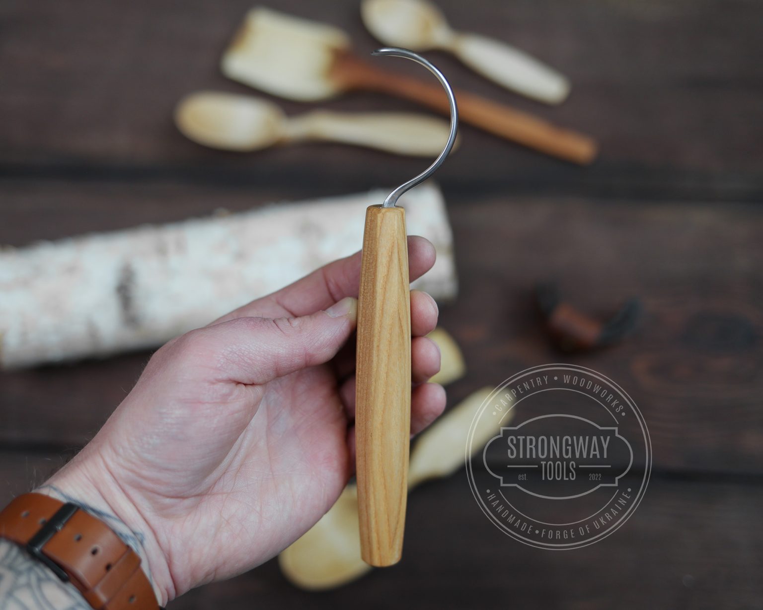 Spoon Carving Hook Knife №3