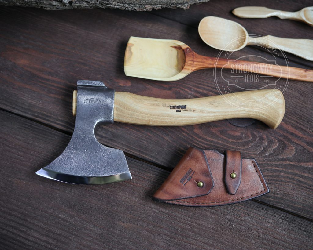 Small Finnish Carving Axe with smooth handle