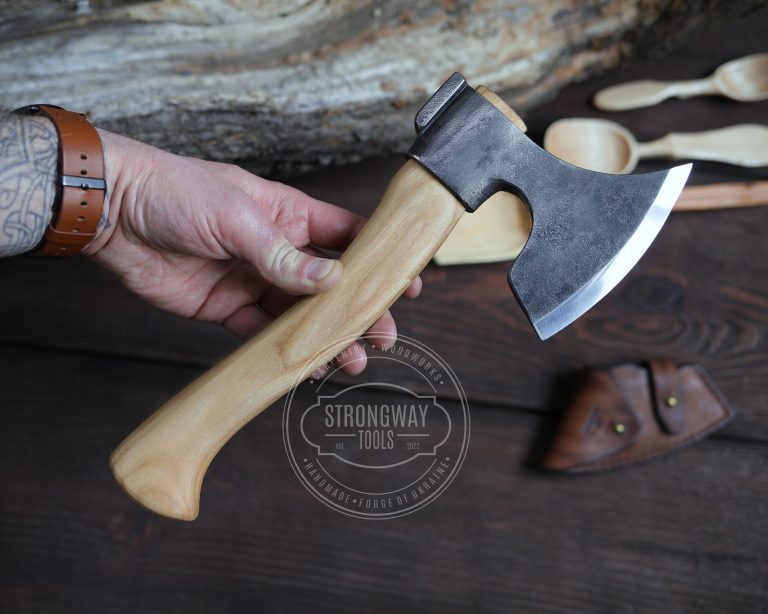 Small Finnish Carving Axe with smooth handle