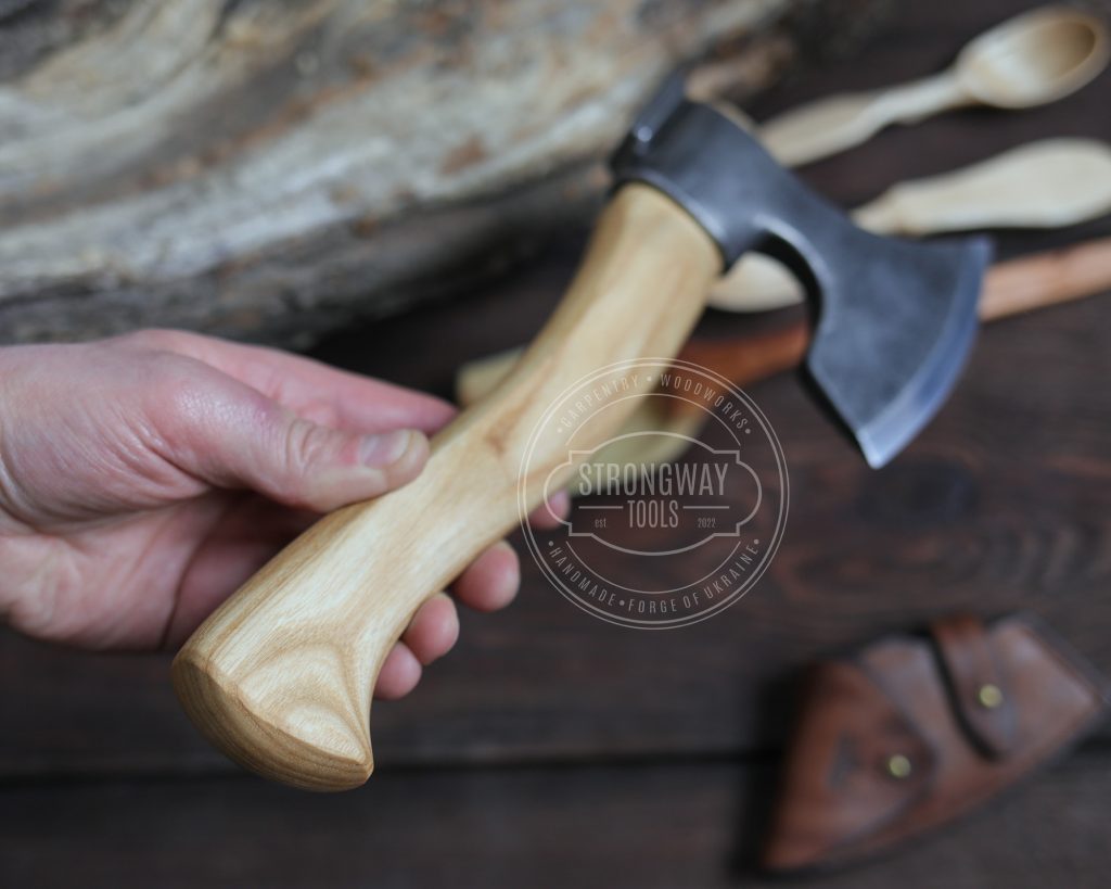Small Finnish Carving Axe with smooth handle