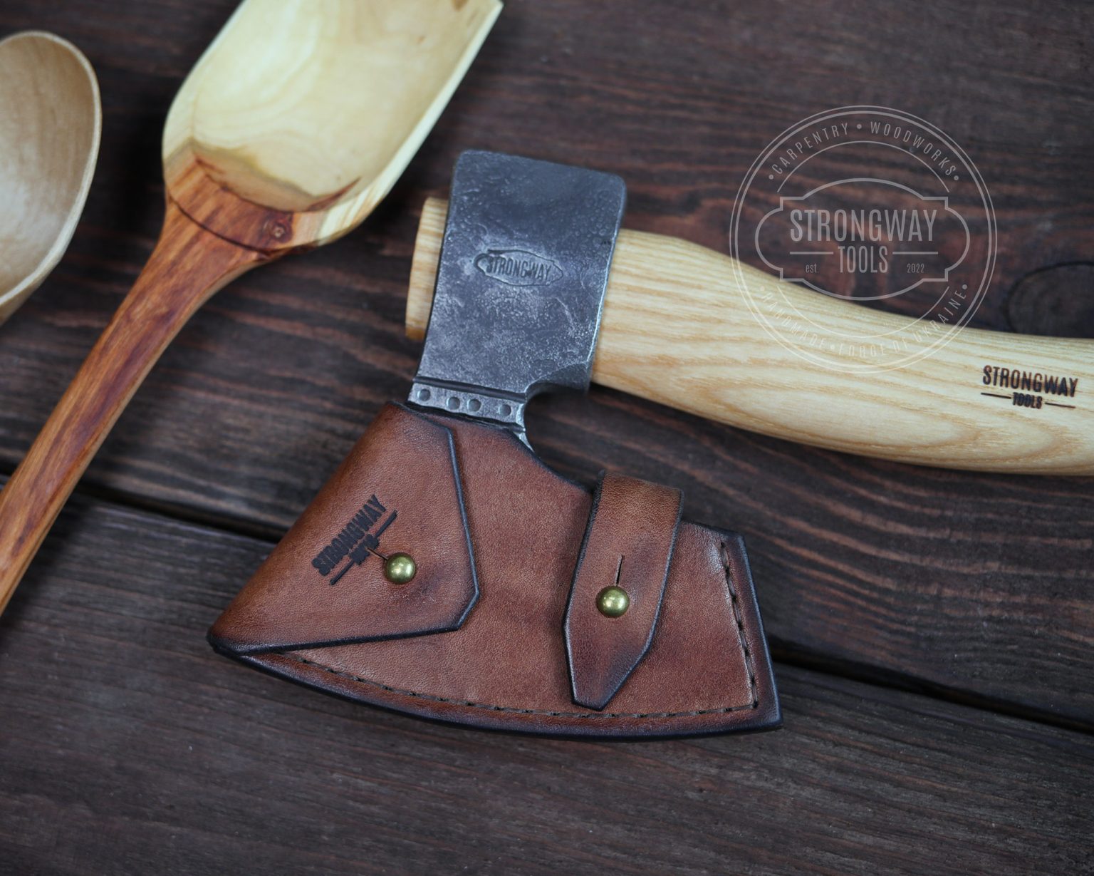 Small Carving Axe with smooth handle