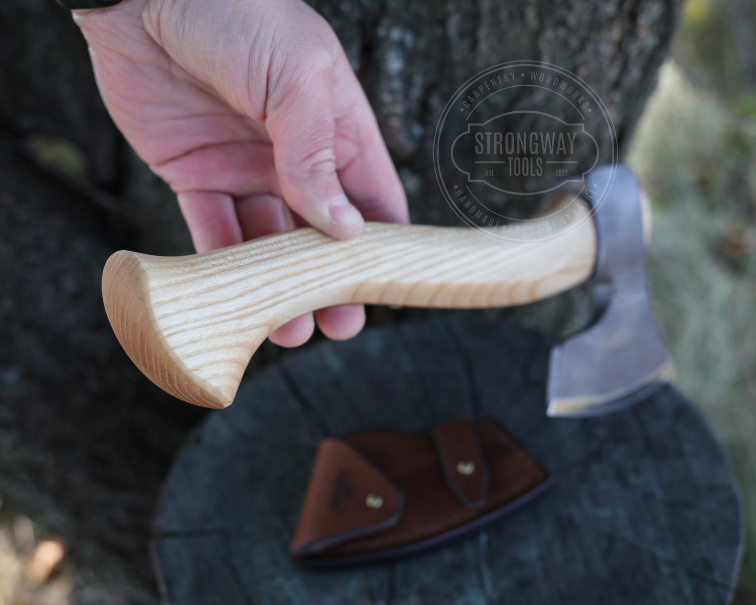 Small Carving Axe with octagonal handle