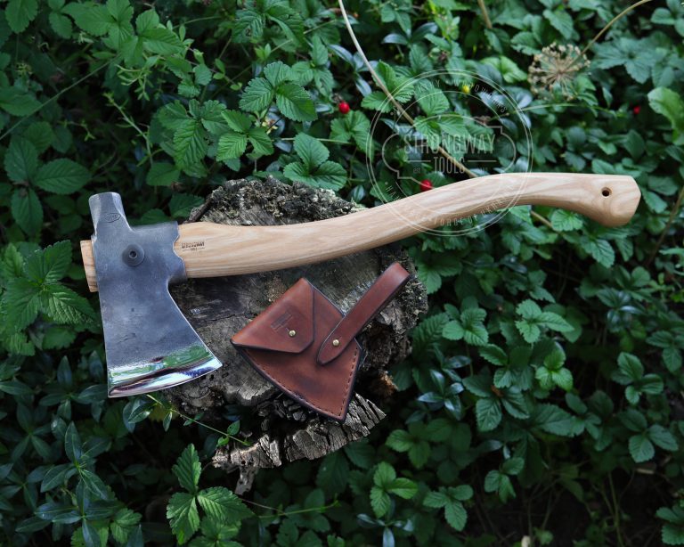 Large Forged axe with hammer