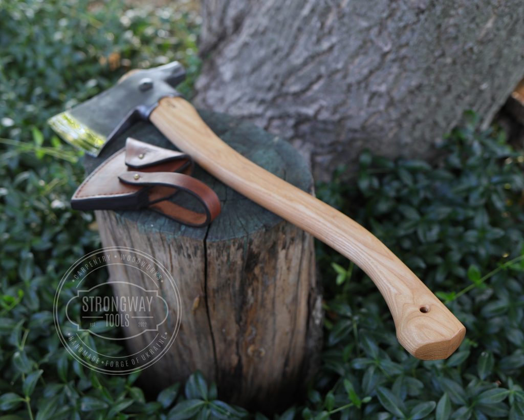 Large Forged axe with hammer