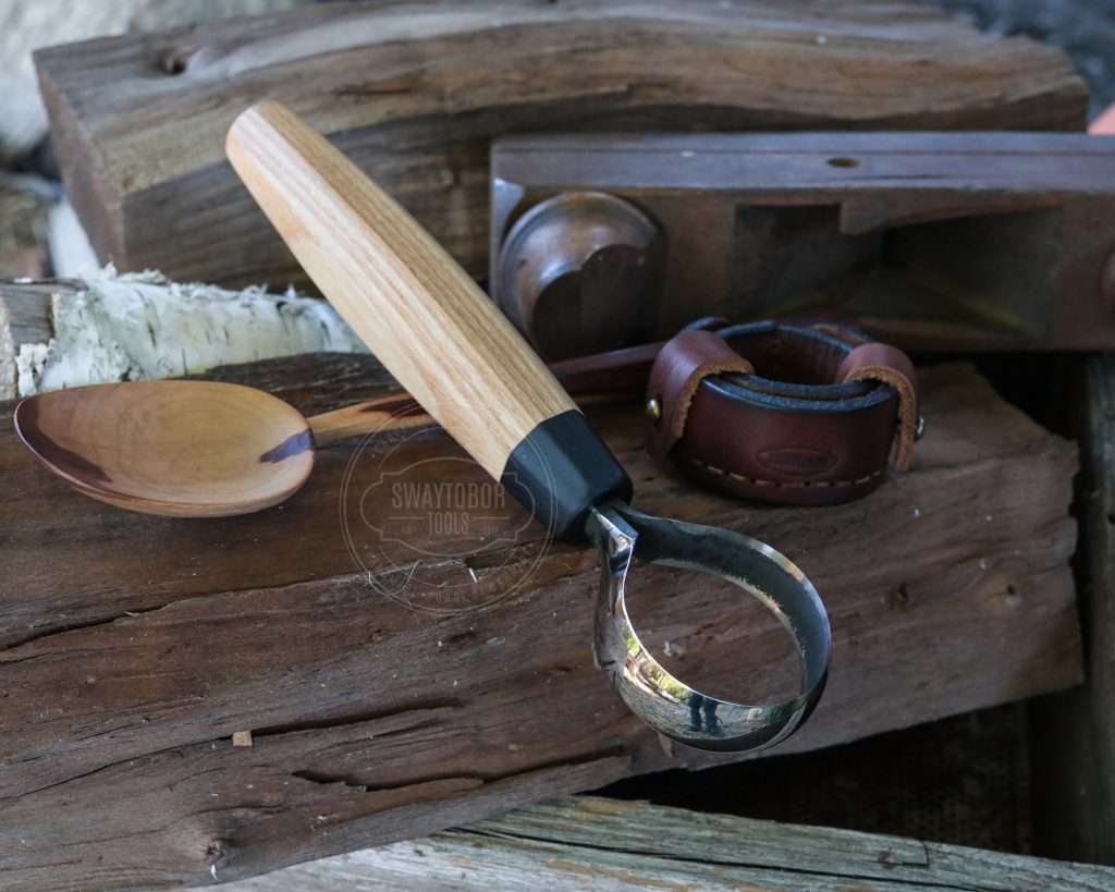 Hand Forged Wood Carving Small Circle Scorp Knife