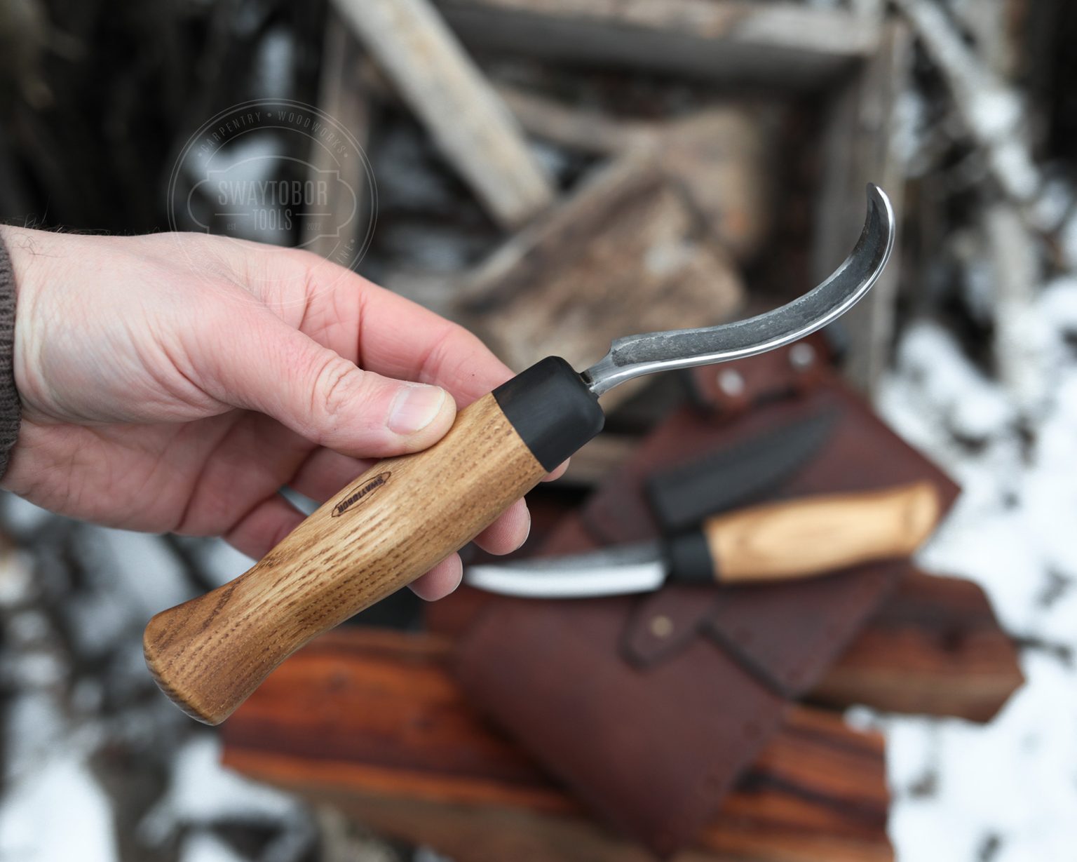 Hand Forged Carving Set Carving Sloyd knife & Hook knife
