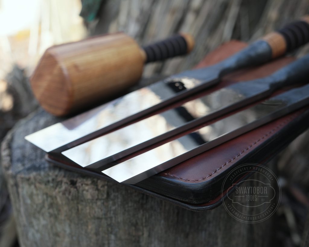 Timber Framing Set Chisels with Wooden Mallet