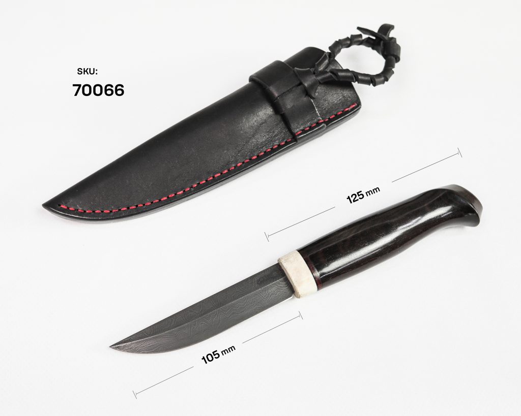 Damascus Steel Bushcraft Knife | Fixed Blade | Camping Knife with ...
