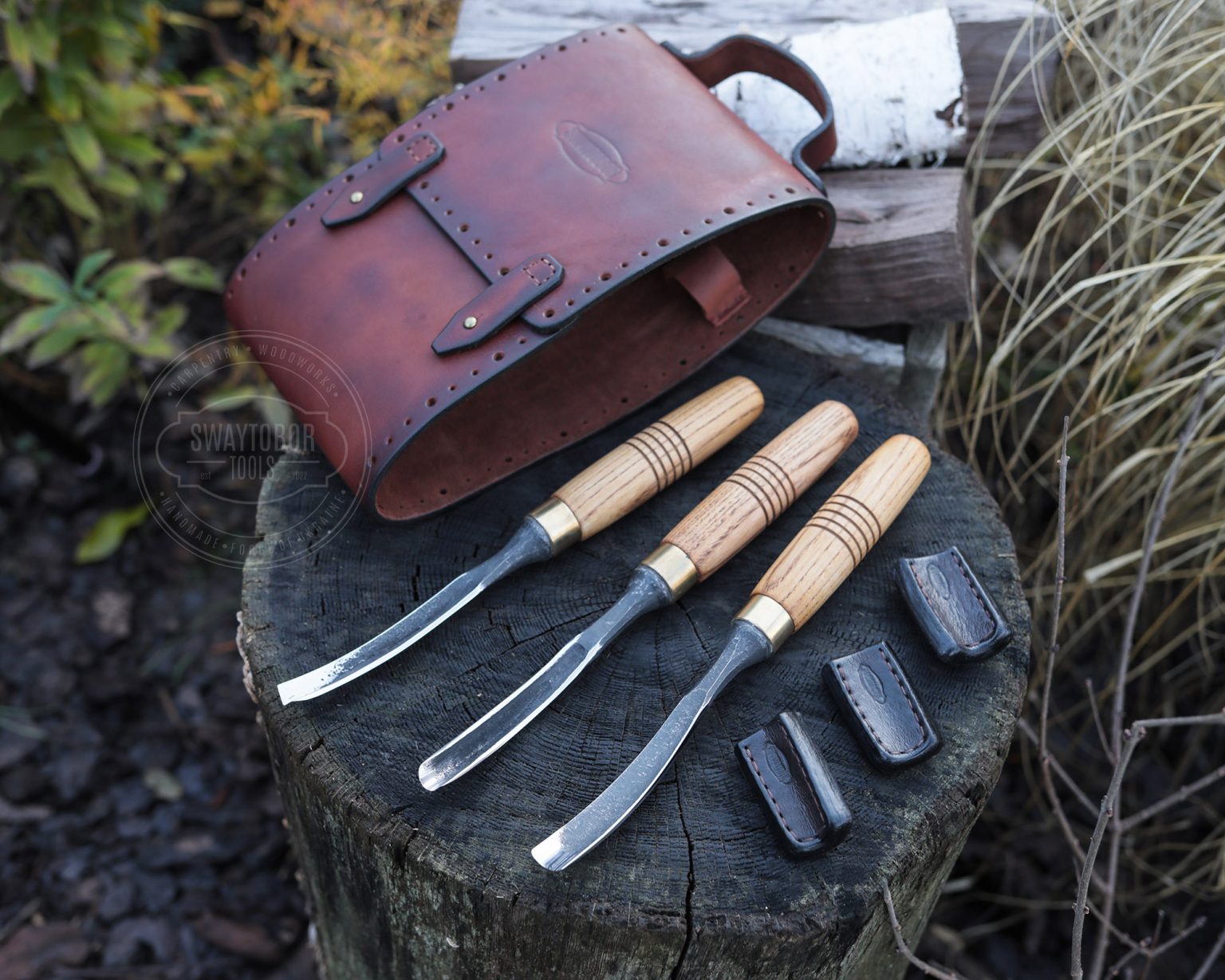 Hand-Forged Set of 3 Small Wood Carving Gouge for Wood Project