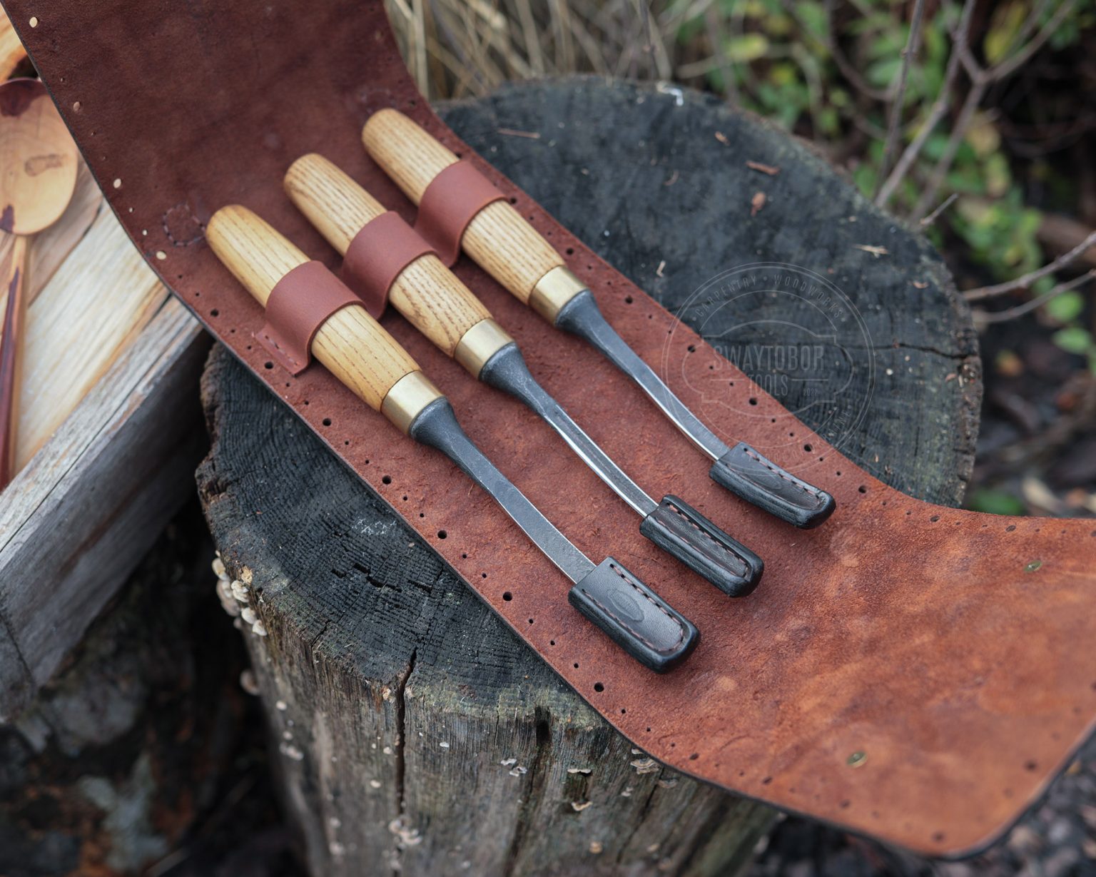 Hand-Forged Set of 3 Wood Carving Gouge for Wood Project